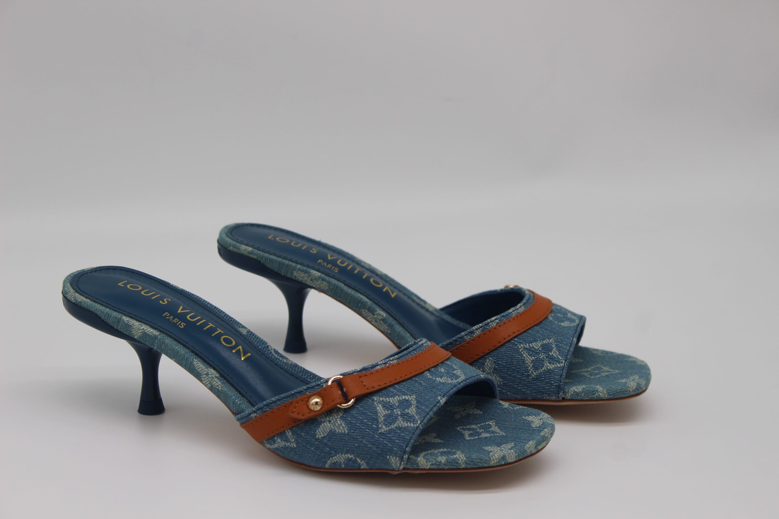 Louis Vuitton Denim high heels